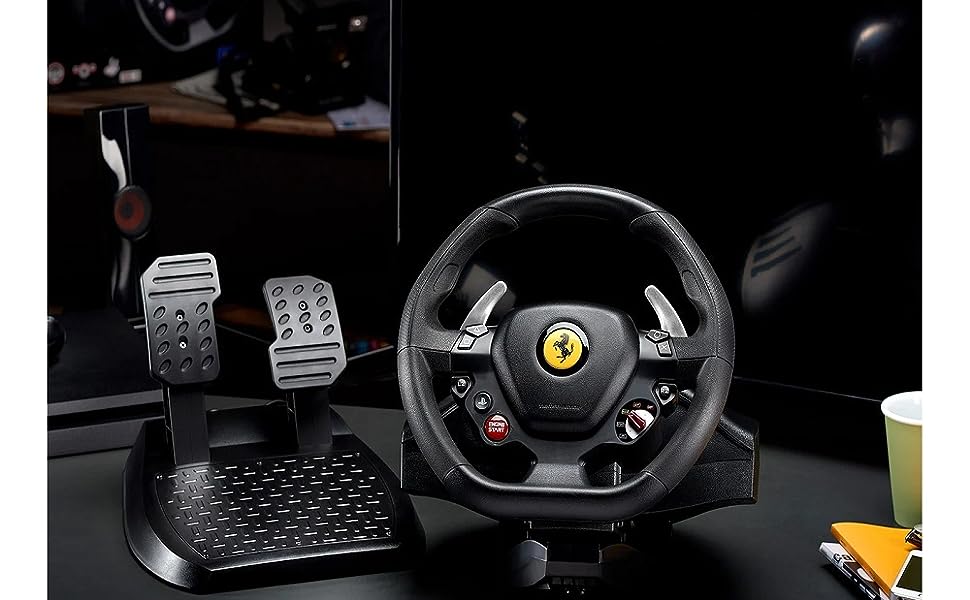 Гејминг волан со педали Thrustmaster T80 Ferrari 488 GTB (PS5,PS4,PC ...