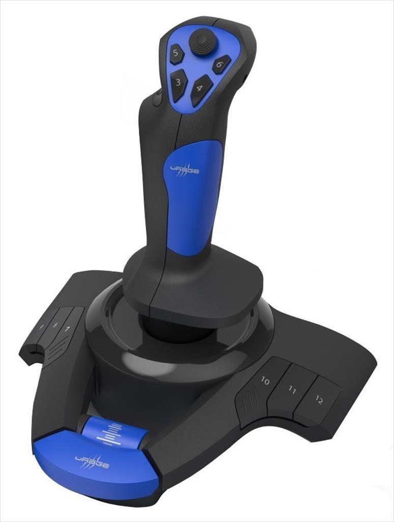 GAME JOYSTICK HAMA URAGE AIRBORNE 300 FOR PC , Black/Blue – Маркет ...