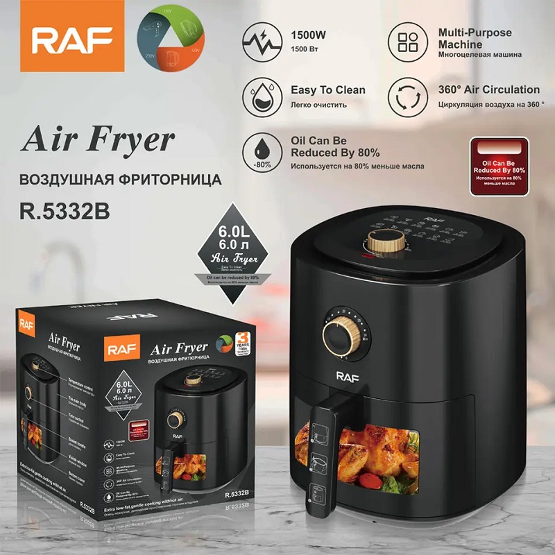 Air Fryer 6L RAF R.5236 – Маркет Балтазар 079 276 565 / 071 454 079